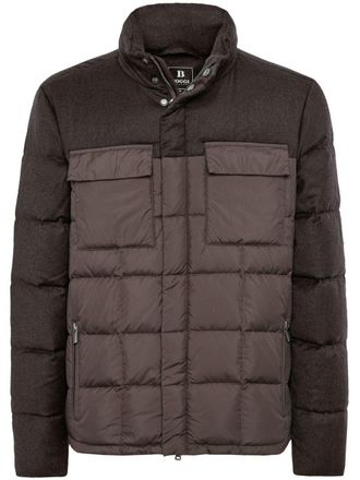 Boggi Milano veste bomber à empiècements - Marron
