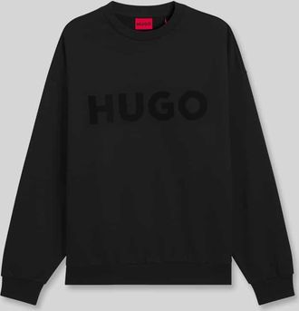 HUGO BOSS Regular Fit Sweatshirt aus reiner Baumwolle Modell Dinex