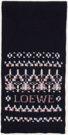 Loewe Schal Mit Pailletten blau