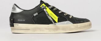 Crime London Skate Bicolor Low-Top-Sneaker aus Leder mit Sohle im Used-Look
