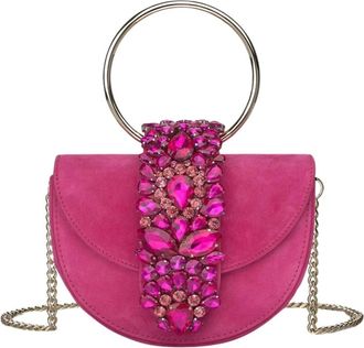 Alma En Pena Alma EN Pena, Femme, Sacs, Rose, Taille: ONE Size Sac &agrave; bijoux en demi-lune