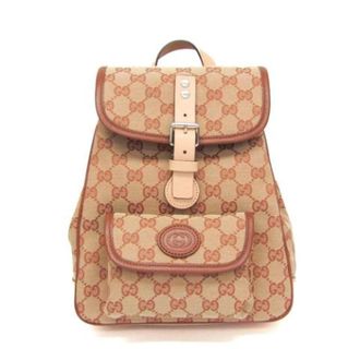Gucci Pre-owned Canvas Rucksack - - Pre-owned - Damen - Beige - ONE SIZE