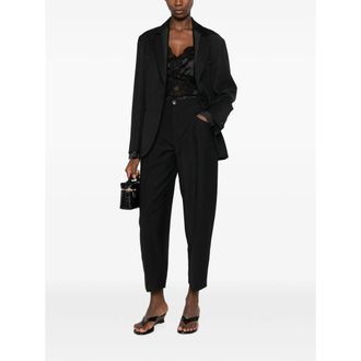 Tela Single-Breasted Blazer - Black