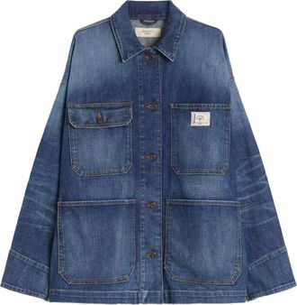 Weekend Femme, Vestes, Bleu, Taille: 34 FR Sac en cuir Aligi Vintage