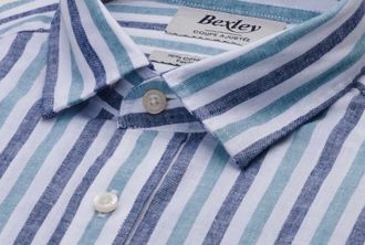 Bexley Simonin - Chemise homme marine et vert