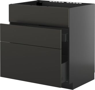 IKEA METOD / KNIVSHULT Unterschr. f Spüle/3 Fronten/2Sch