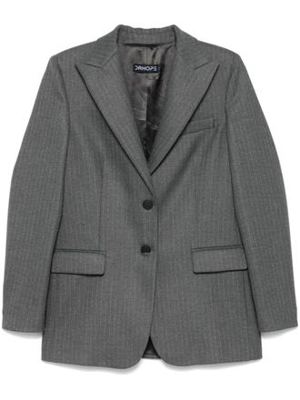 DRHOPE blazer &agrave; fines rayures - Gris