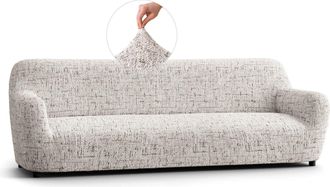 Paulato by GA.I.CO. PAULATO - Sofabezug 4 Sitzer Stretch Mikrofaser, kratzfestes Gewebe, maschinenwaschbar, WavyTech-Technologie und Oeko-TEX-Zertifizierung - Kollektion 