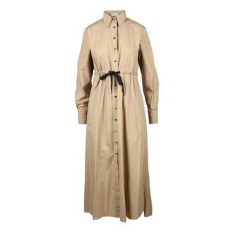 Brunello Cucinelli Hemdblusenkleid - - Dresses - Damen - Beige - S