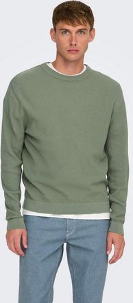 Only & Sons Rundhalspullover ONSTONY DS 12 LS WAFFLE CREW KNIT