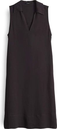 OPUS Damen Midikleid | Midikleid WIKA aus weich fallendem Viskose Leinenmix Midnight Brown, 42