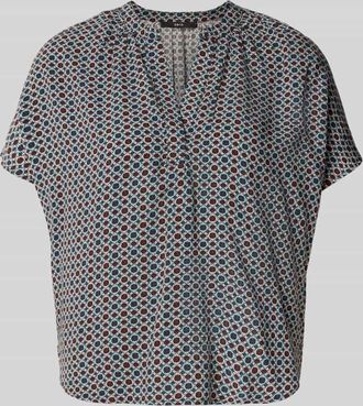 Zero Blusenshirt aus Viskose mit Serafino-Ausschnitt