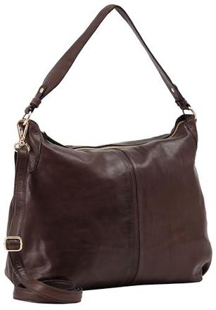 Gusti Hannah Sac &agrave; main en cuir pour femme Sac &agrave; bandouli&egrave;re Sac &agrave; bandouli&egrave;re Sac de shopping Marron, marron ch&acirc;taigne, Taille unique