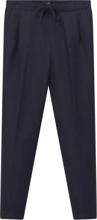 Fabiana Filippi Femme, Pantalons, Bleu, Taille: 44 FR Pantalon pliss&eacute; en lin m&eacute;lang&eacute;