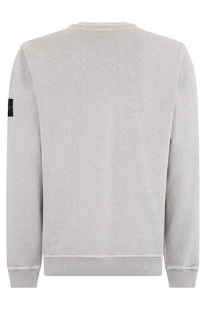 Stone Island Mens Sweatshirt Cotton Light Grey Sweatshirts Sweater
