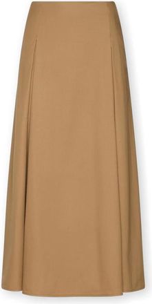 Elena Miro Femme, Jupes, Brun, Taille: 56 FR Jupe Midi Trap&egrave;ze