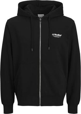 Jack & Jones Zip Hood Jjesoho Noos Pls Sweat zippé à Capuche, Noir, 5XL Homme