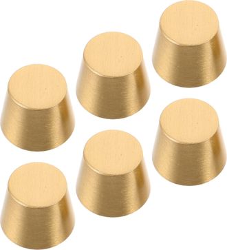 Valiclud 6 St&uuml;ck 6 St&uuml;ck Messing M&ouml;belf&uuml;&szlig;e 10mm rutschfest M&ouml;belpolster f&uuml;r Schneidebretter Pr&auml;sentationstabletts und K&uuml;chenschr&auml;nke Stabile Dekorative Tischbe