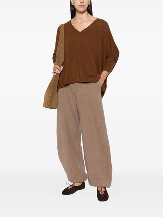 Max Mara Tailored Virgin Wool Trousers - Beige