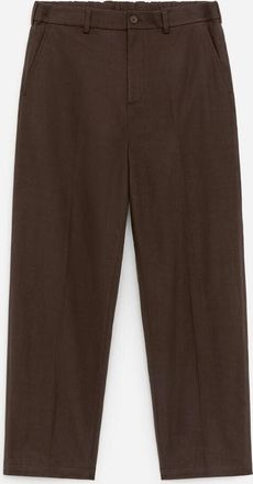 Arket Lockere Hose Aus Baumwolle Und Lyocell -Braun