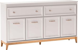 Mirjan24 Kommode Winzalo WN02, Sideboard mit 2 Schubladen und 4 T&uuml;ren, gro&szlig;e Aufbewahrungskommode mit viel Stauraum, ged&auml;mpftem Schlie&szlig;system und Holzf&uuml;&szlig;en (Ca