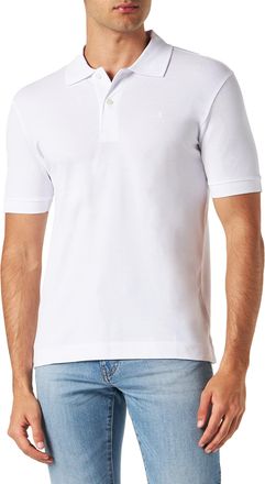 Seidensticker Mens Slim Fit Poloshirt Kurzarm Polo Shirt, Weiß, XL