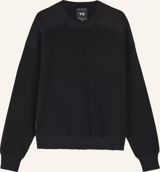 Yohji Yamamoto Y-3 Ut Knit Crew Pullover schwarz