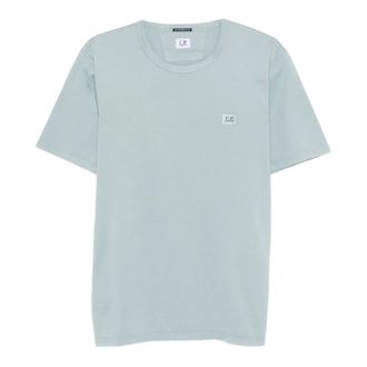 C.P. Company Jersey Logo Patch Tee - - Tops - Herren - Blau - S