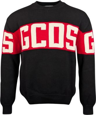 GCDS Gcds, Homme, Pulls, Noir, Taille: XL Pull ras du cou