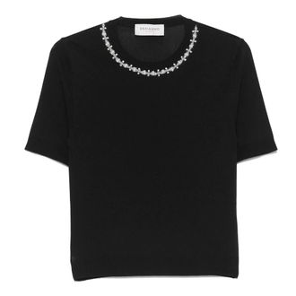 Ermanno Scervino Femme, Pulls, Noir, Taille: 36 FR Haut styl&eacute; Maglia noir