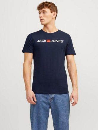 Jack & Jones T-Shirt Basic (4-tlg) LOGO TEE CREW NECK im 4er Pack
