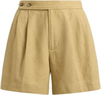 Ralph Lauren Femme, Shorts, Brun, Taille: 38 FR Pleated Shorts