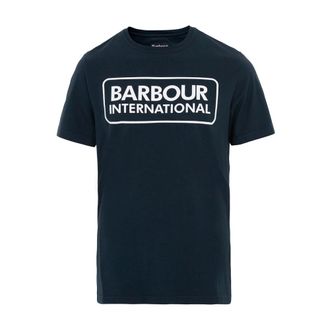Barbour Homme, Tops, Bleu, Taille: L T-shirt Graphique Moderne avec Logo Navy-S