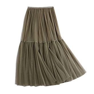 Generic Jupe de P&acirc;ques en tulle - Jupe courte des ann&eacute;es 50 - Jupon de ballet - Jupon de carnaval - Costume de carnaval pour femme - Costume court avec tulle,