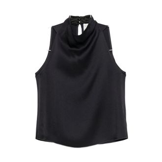 Forte_Forte &Auml;rmellose Oberteile - - Tops - Damen - Blau - M
