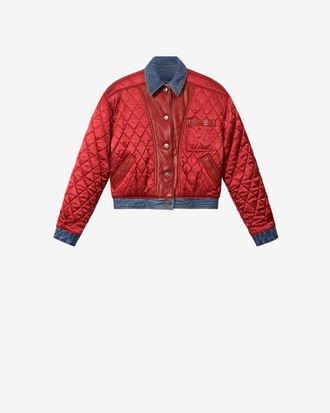 Isabel Marant Veste Devyna - Femme - Rouge-bleu - Taille34 - Isabel Marant