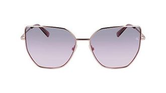 Calvin Klein Jeans Womens Sunglasses CKJ23202S - Rose Gold with Green Violet Rose Lens