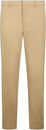 Moorer Homme, Pantalons, Beige, Taille: M Pantalon slim beige, design d&eacute;contract&eacute; et polyvalent