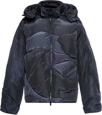 A Bathing Ape A Bathing Ape, Homme, Vestes, Noir, Taille: XL Doudoune avec Capuche Amovible