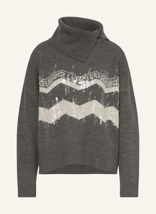 Liu Jo Liu Jo Pullover Mit Pailletten grau
