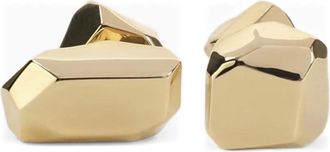 Lanvin cubic-shape studs - Gold