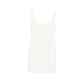 Liu Jo Femme, Robes, Blanc, Taille: 38 FR Mini-robe &agrave; encolure carr&eacute;e