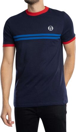 Sergio Tacchini Herren Supermac T-Shirt, Maritime Blue/Adrenaline Rush/Nautical, M