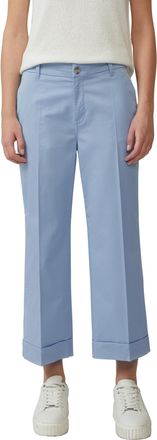 s.Oliver High-Rise-Culotte aus Baumwollstretch mit Bügelfalten