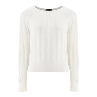 van Laack Damen, Strickwaren, Wei&szlig;, MGr&ouml;&szlig;e