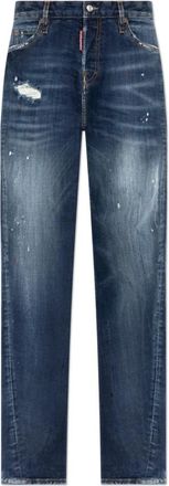 Dsquared2 Femme, Jeans, Bleu, Taille: 40 FR Loose Twst Jeans