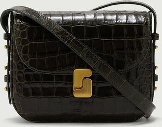 SOEUR SAC BELLISSIMA MINI VERT OLIVE CROCO