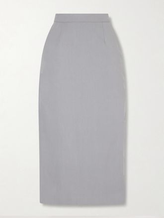 Willy Chavarria Jupe Midi En Coton - Gris