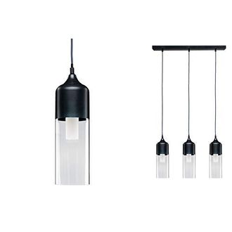 Paulmann 79642 Neordic Vanja Pendelleuchte max.3x20W E27 Grau/Klar 230V Glas/Metall