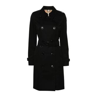 Burberry Doppelreihiger Trenchcoat - - Coats - Damen - Schwarzk - 3XS